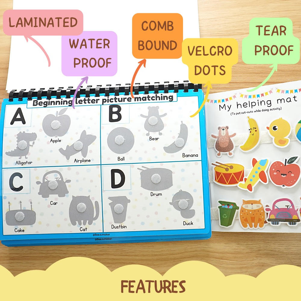 Alphabet Busy book - bee.a.maker