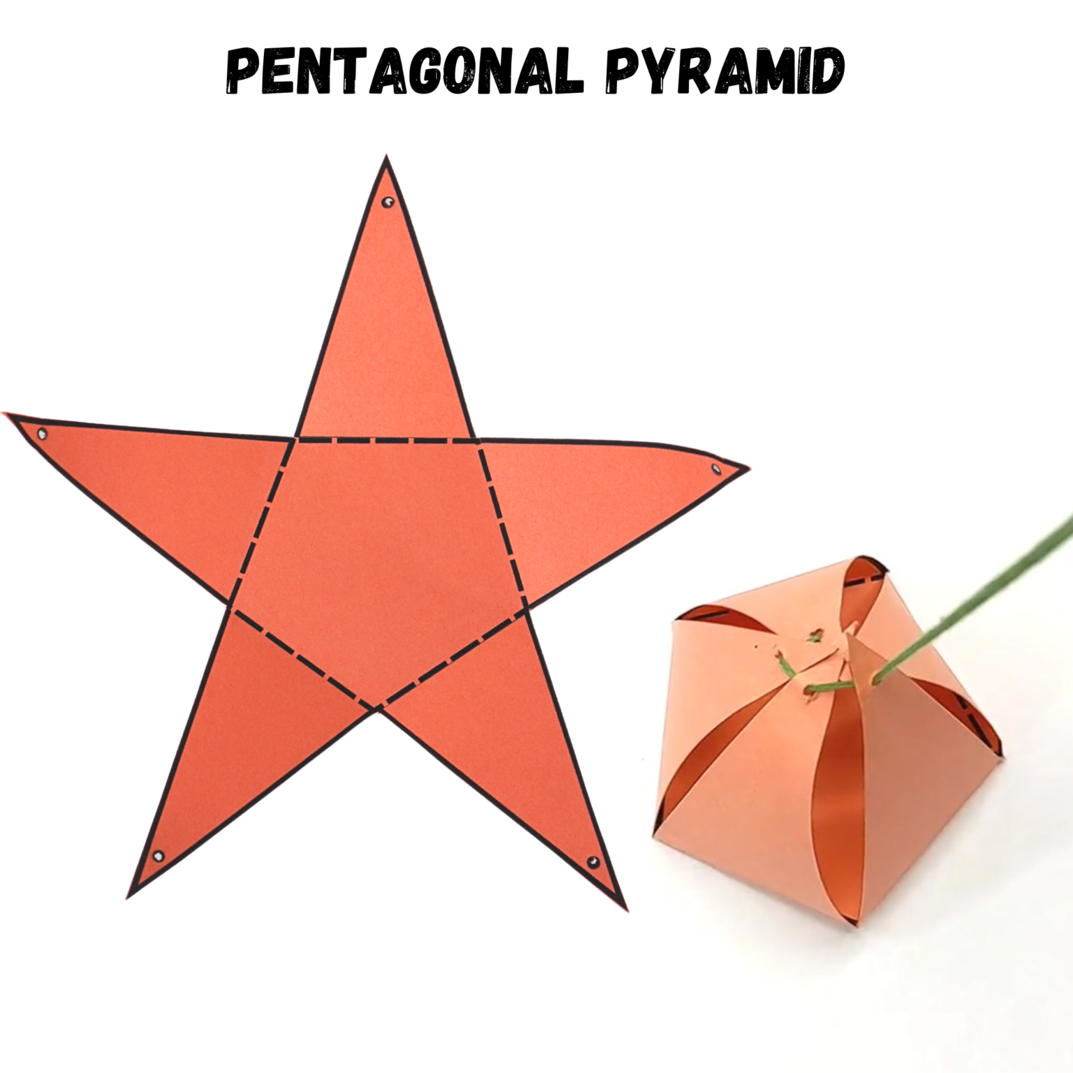 Pull up Net of 3d Shapes- PDF - bee.a.maker