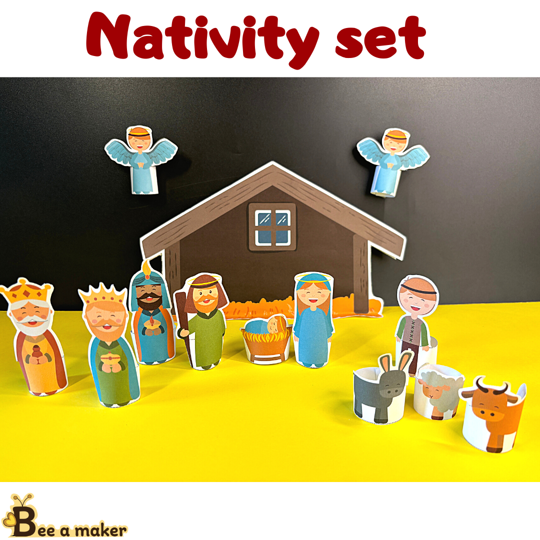 Christmas Nativity set pdf - bee.a.maker