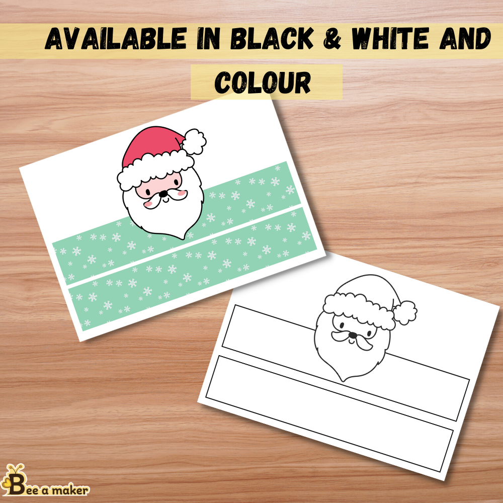 Christmas Party hats printable pdf - bee.a.maker