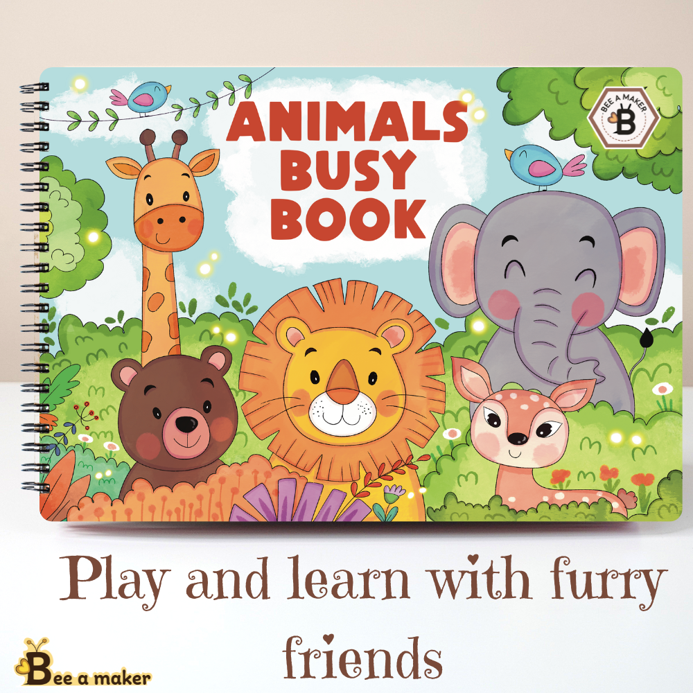 Animals busy book - bee.a.maker