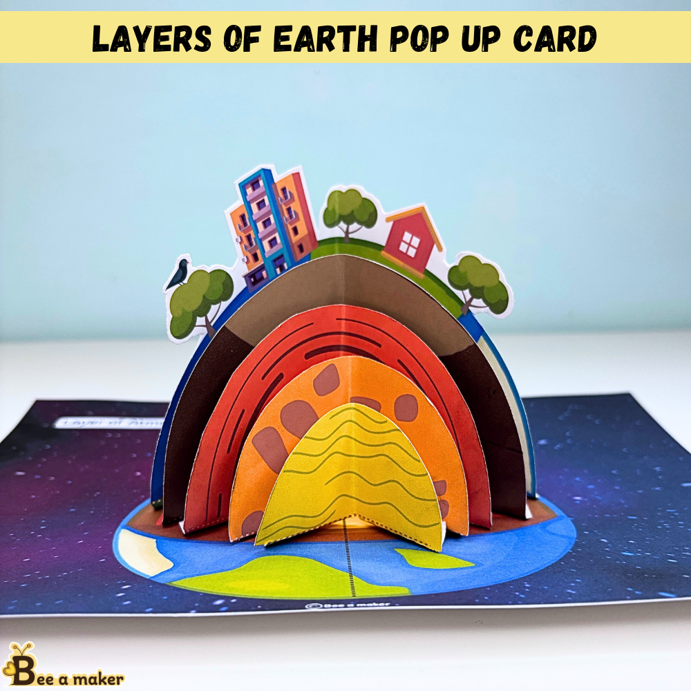 Layers of the Earth 3D Pop-Up Printable | Earth Science Activity for ...