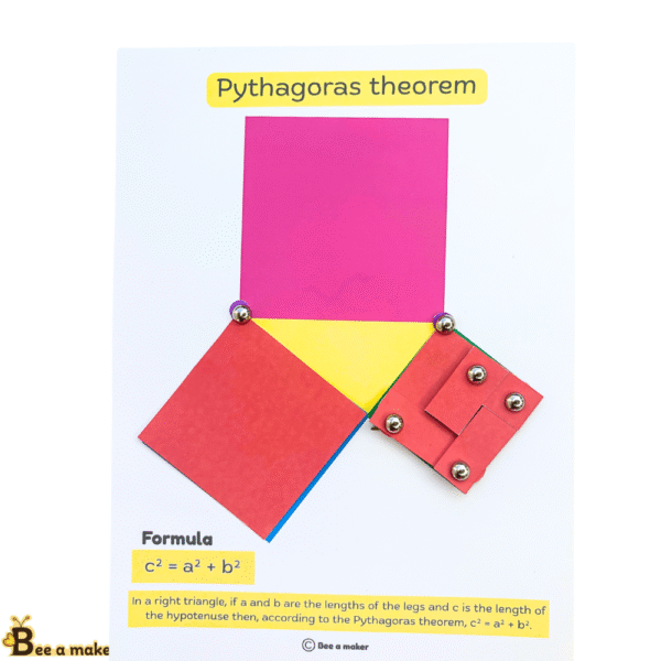 Pythagoras theorem proof, Math activity - bee.a.maker